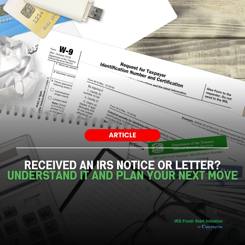 How to Understand and Respond to Your IRS Notice or Letter