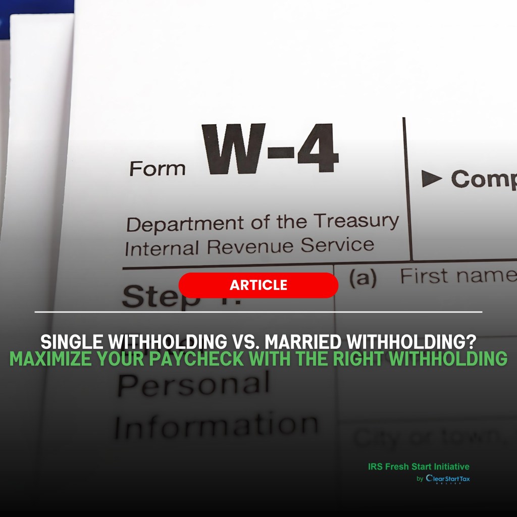 Single vs. Married Withholding | Impact on Paycheck and Taxes